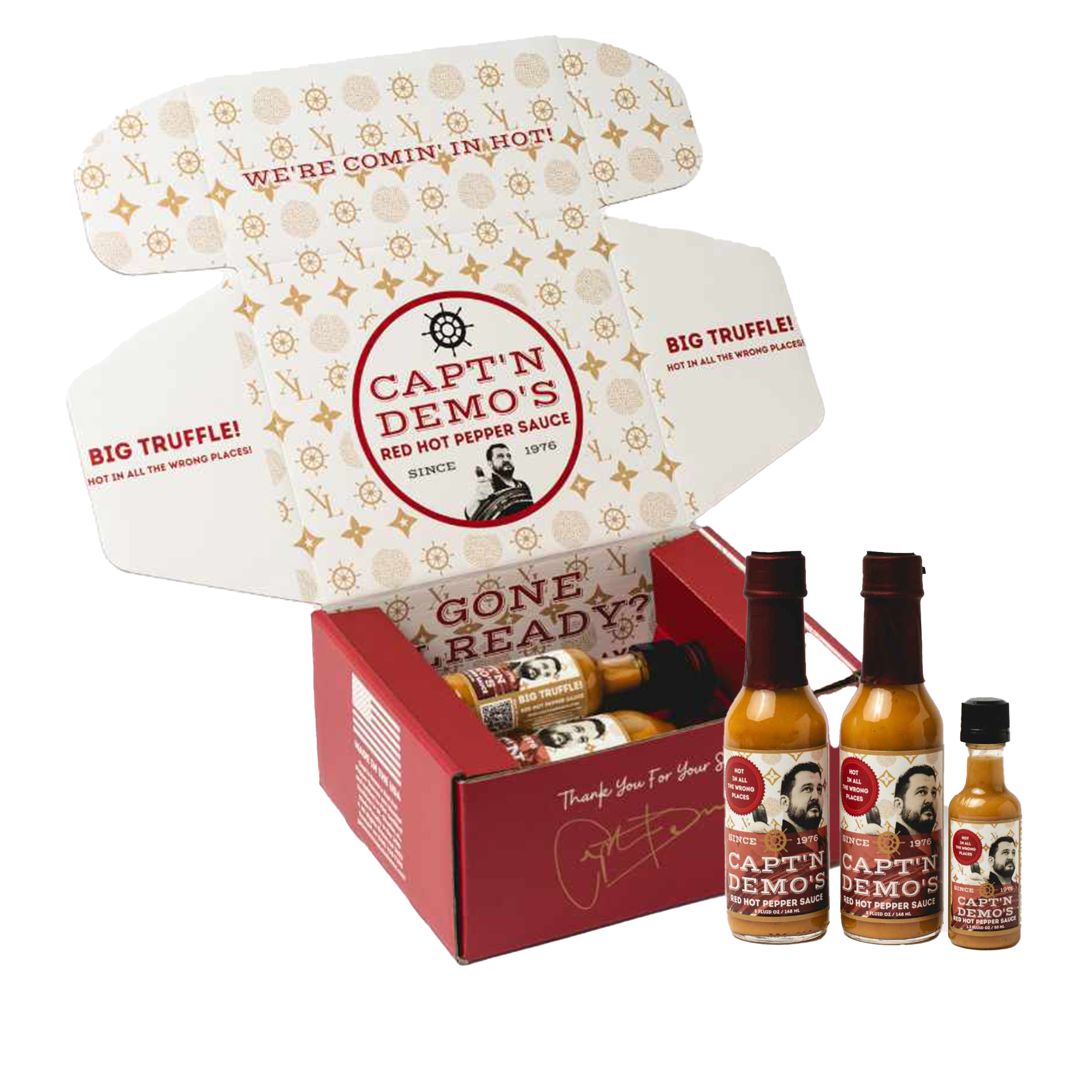 Captain's Room Swag – Capt'n Demo's Red Hot Pepper Sauces